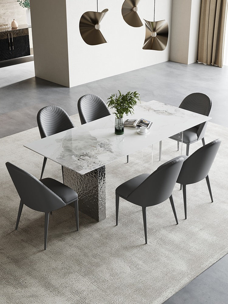 'ACRILICA' Sintered Stone Top Stainless Steel & Acrylic Base Dining Ta – Waitrose Furniture