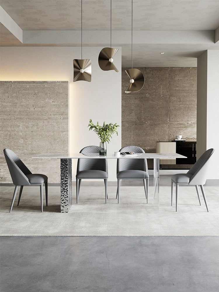 'ACRILICA' Sintered Stone Top Stainless Steel & Acrylic Base Dining Ta – Waitrose Furniture