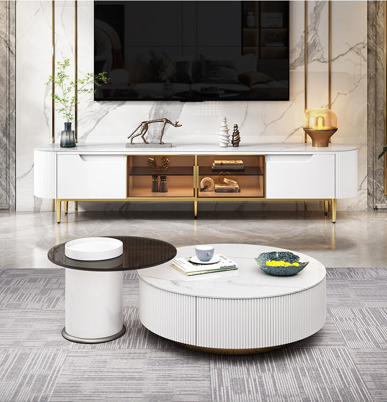 'FIORELLA' Sintered Stone Top TV Entertainment Unit – Waitrose Furniture