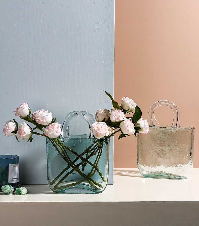 'HANDBAG' Glass Vase - Clear – Waitrose Furniture