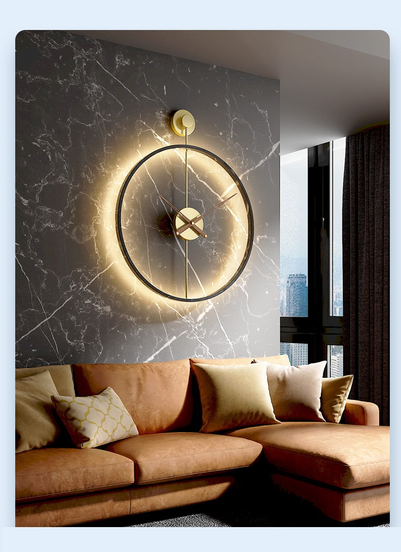 'REYA' LED Illuminating Wall Clock – Waitrose Furniture
