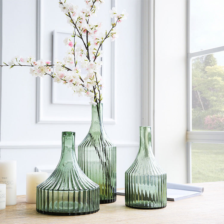 'RIPPLE' Glass Vase - TEAL – Waitrose Furniture