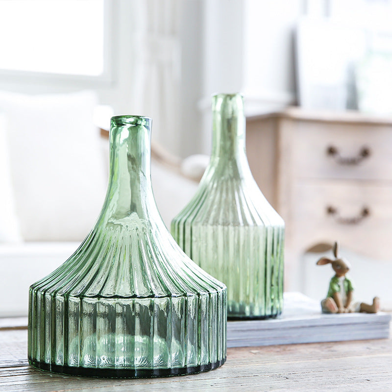 'RIPPLE' Glass Vase - TEAL – Waitrose Furniture