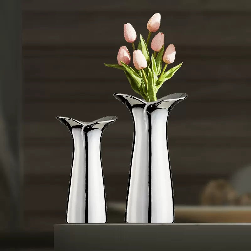 'TULIP' Silver Vase – Waitrose Furniture