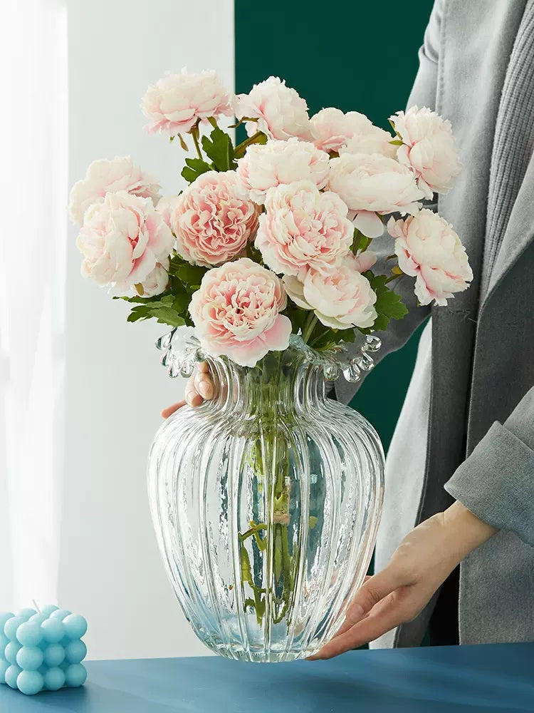 'WAVES' Glass Vase - Clear – Waitrose Furniture